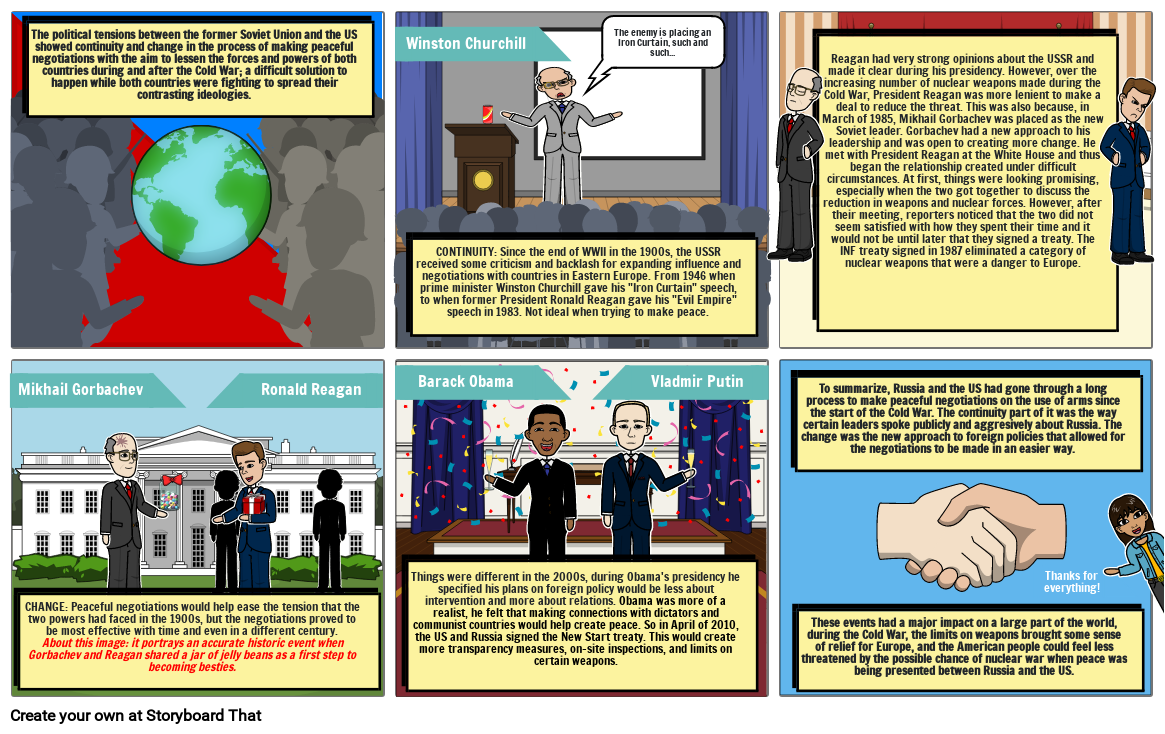 USSR and The Cold war Storyboard par 89df3bd4