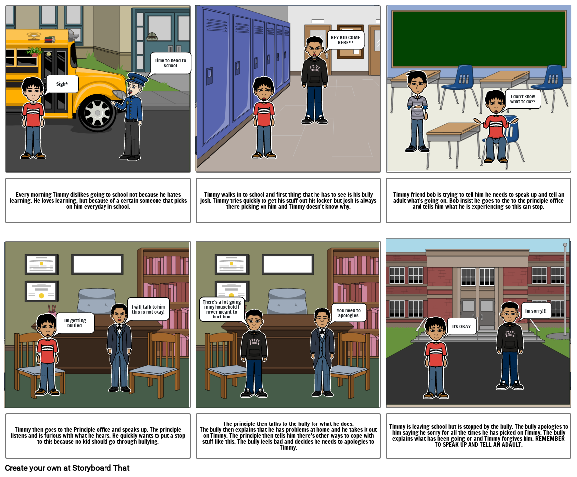 The bully Storyboard por 8a7b4348