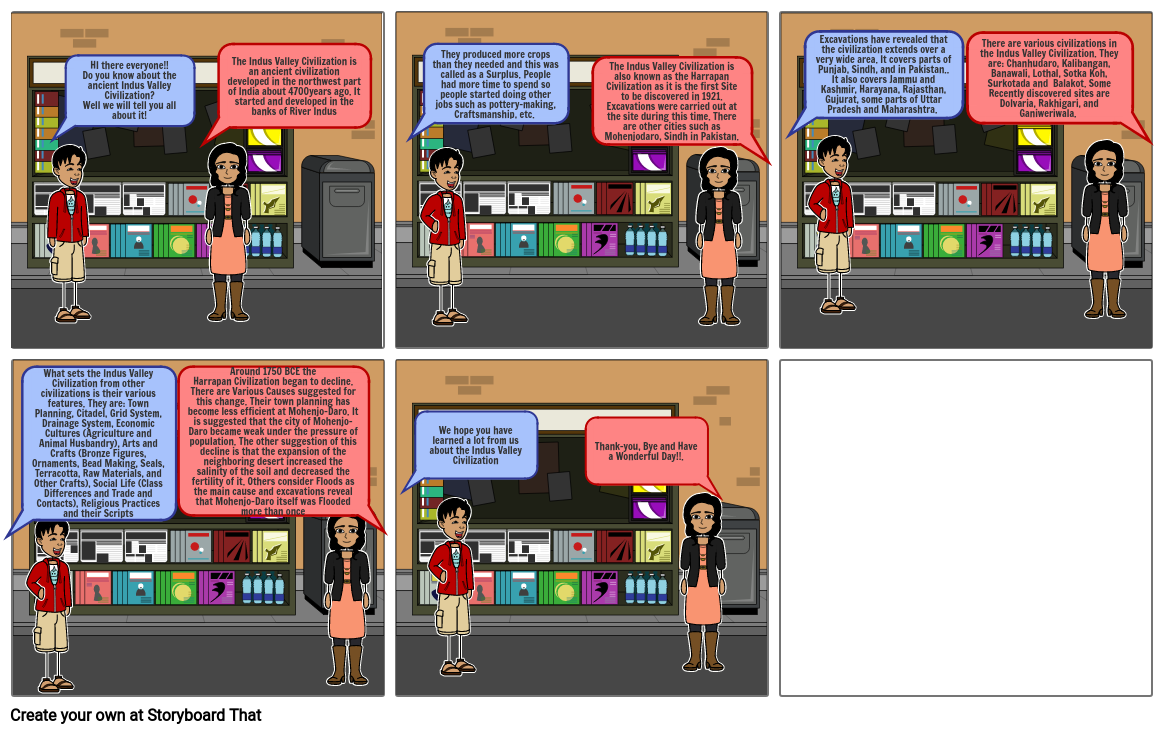 The Indus Valley Civilization Storyboard by 8a90f939