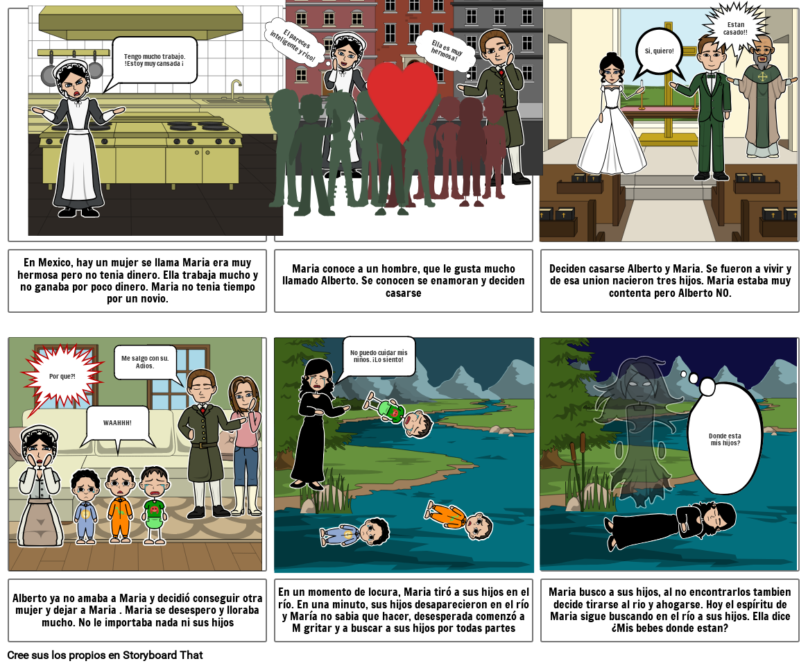 LA LLORONA Storyboard por 8aa7e2e9