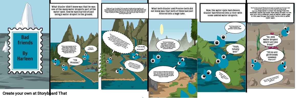water cycle part 1 Storyboard by 8ab82093