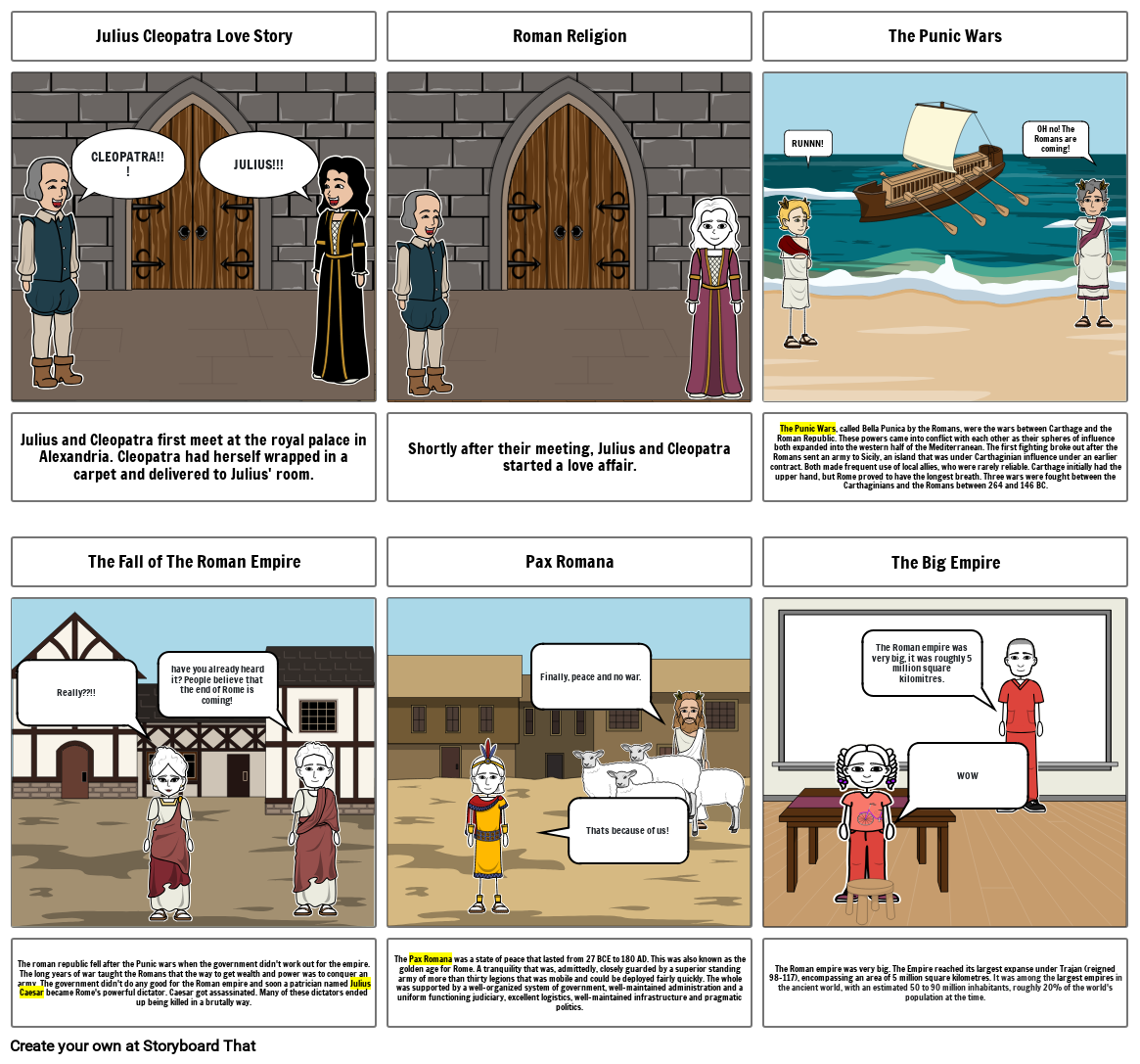 English 2 Comic Strip Storyboard by 8ad2bbea