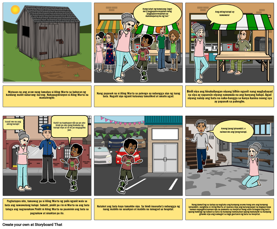 Ang Kalupi Storyboard por 8ad7d209