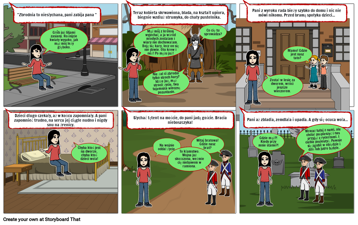 Komiks ballada lilije Storyboard by 8aef01d4