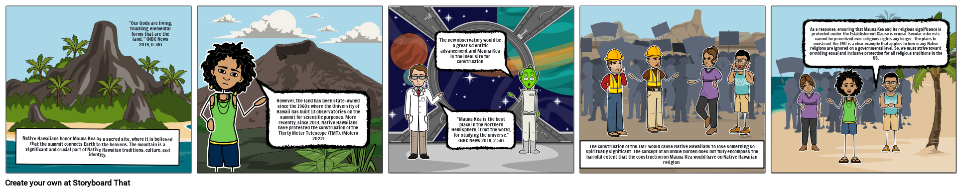 Storyboard: Mauna Kea Storyboard by 8b5e263a
