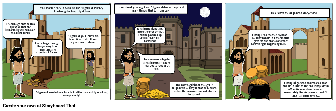 Gilgamesh Story Time! Storyboard by 8b8eb530