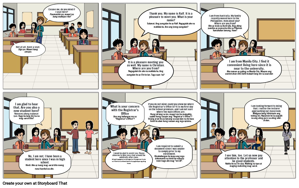 First Day of School Storyboard by 8c412d2a