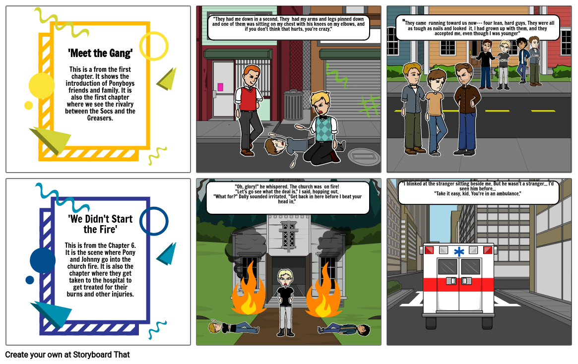 The Outsiders Final Project Storyboard por 8c4bc60a
