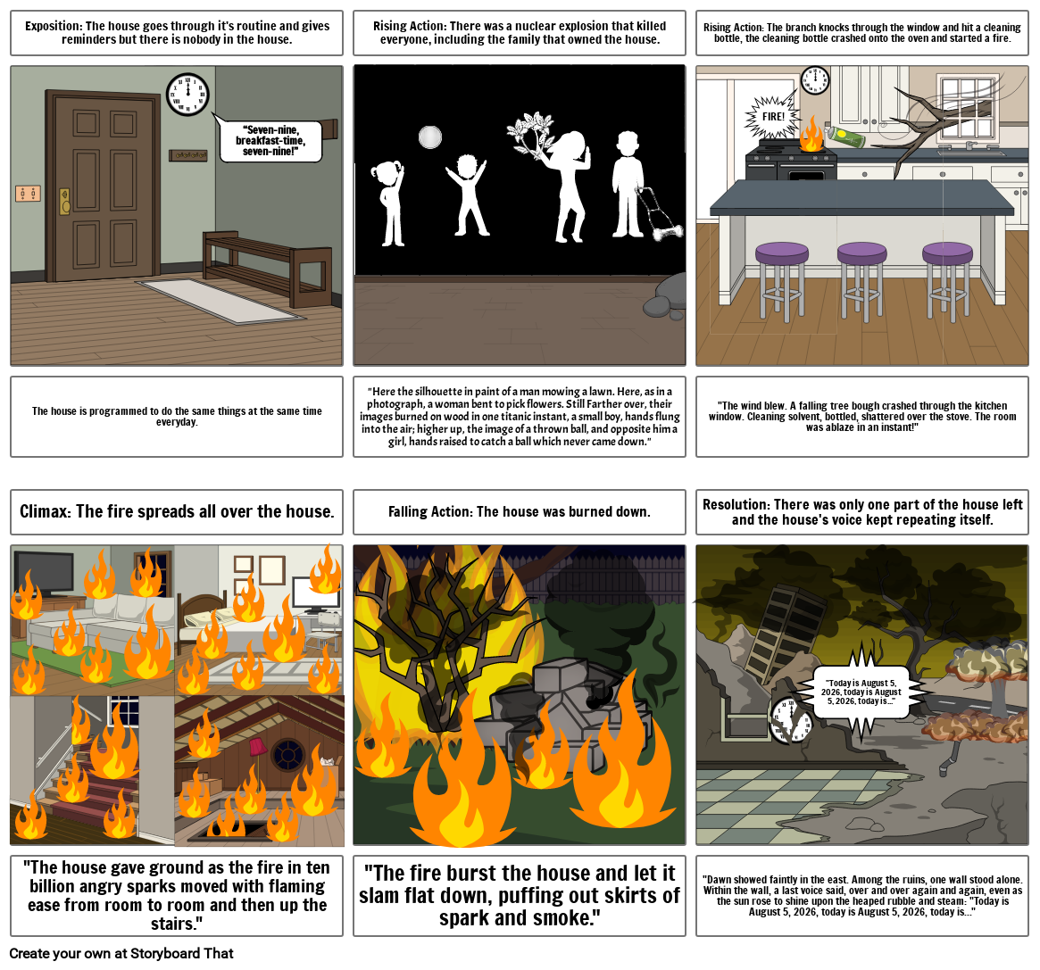 there will come soft rains Storyboard by 8ca8bcdd