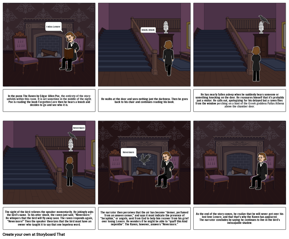 The Raven Storyboard por 8cf4c845
