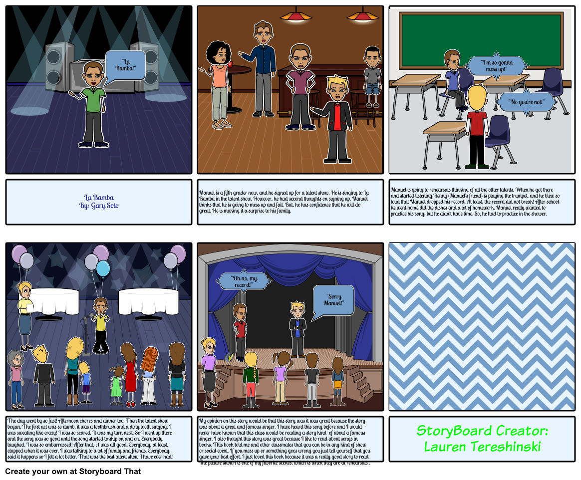 La Bamba LT Storyboard por 8d06223492455