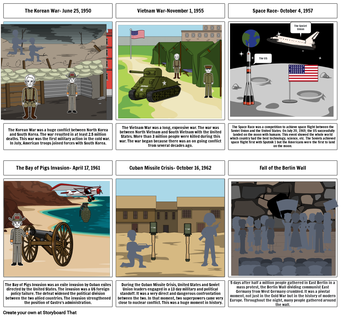 Causes and effects of cold war Storyboard by 8d0d20e3cc