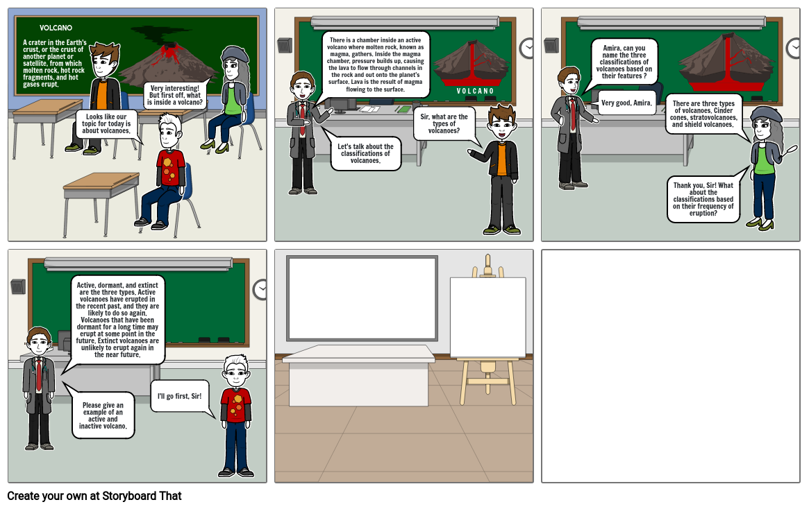 Volcano Storyboard par 8d2e8e22