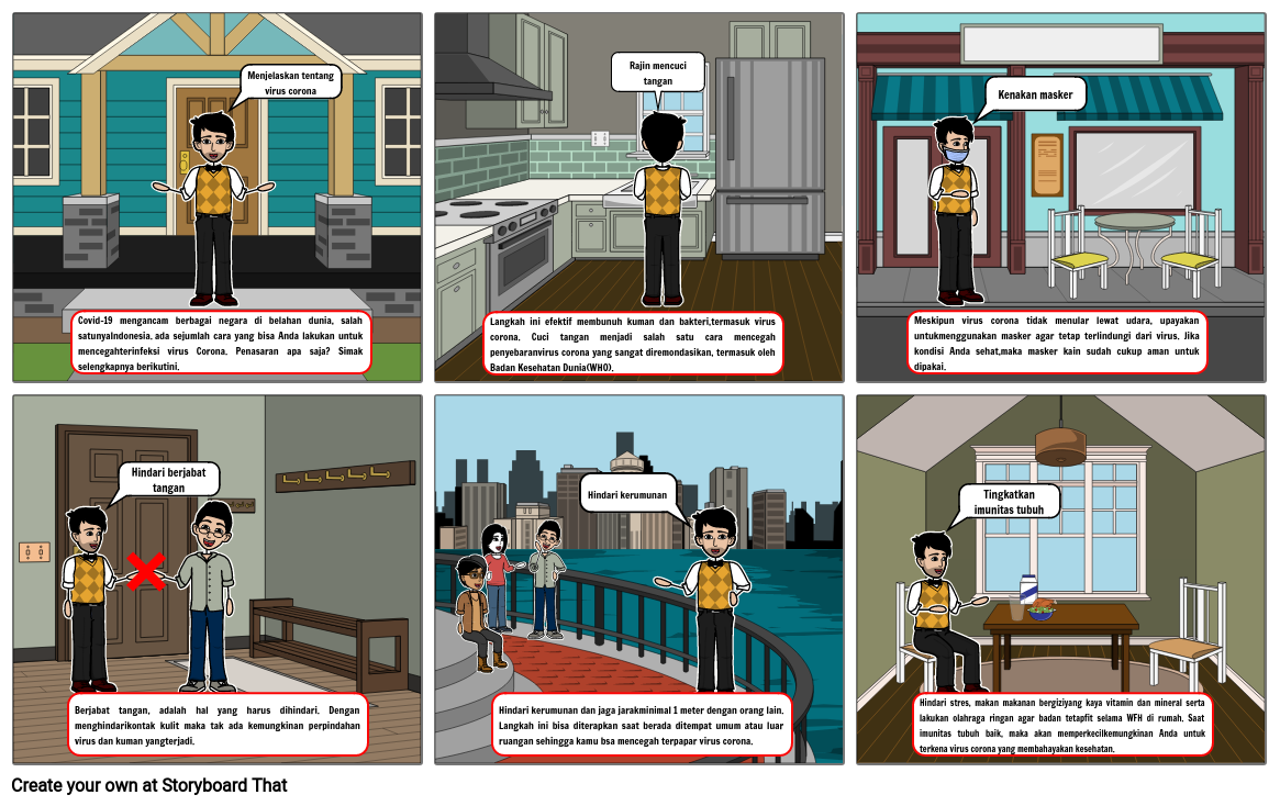 Covid 19 Storyboard by 8d44860e