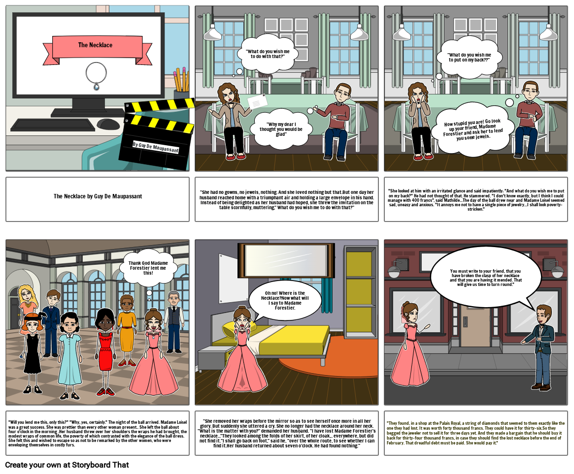 The Necklace Storyboard by 8d515bc4