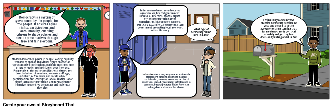 DEMOCRACY Storyboard por 8d60820f