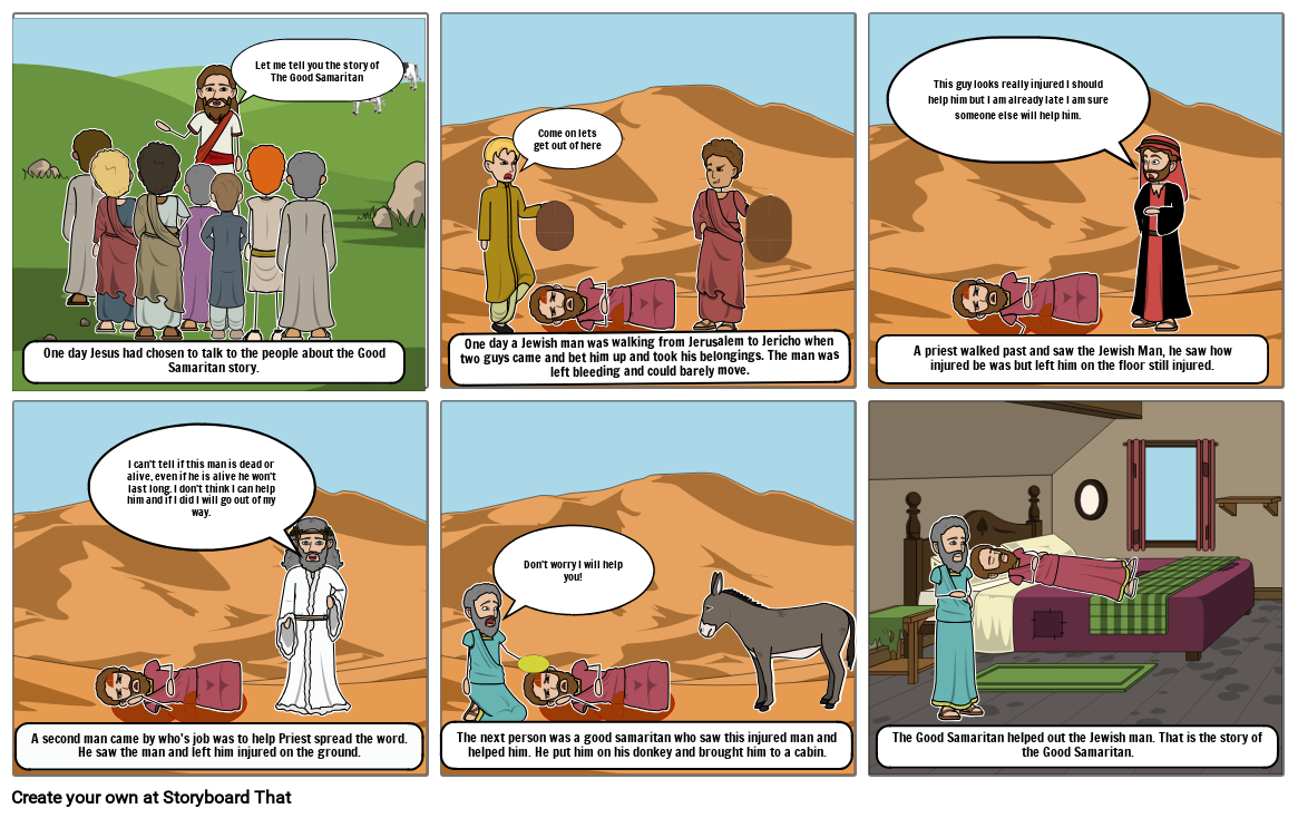 The Good Samaritan Storyboard por 8e8969ef