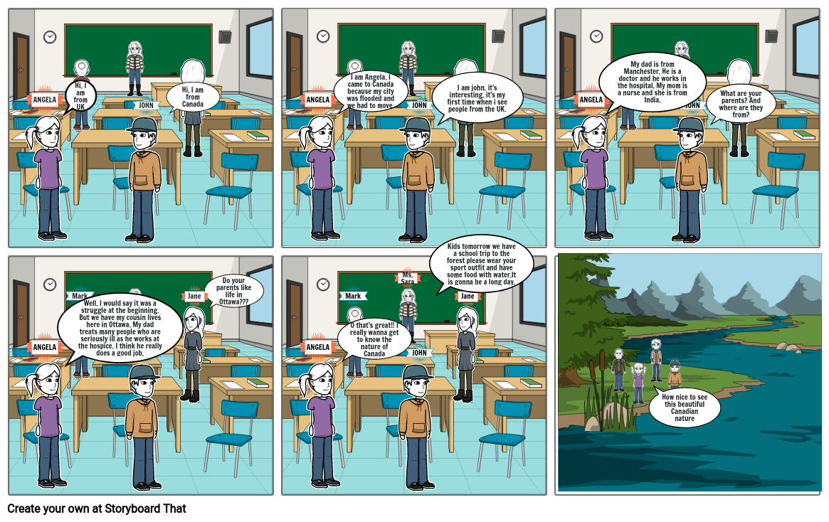 Comic Trip Storyboard by 8ee8b8c7