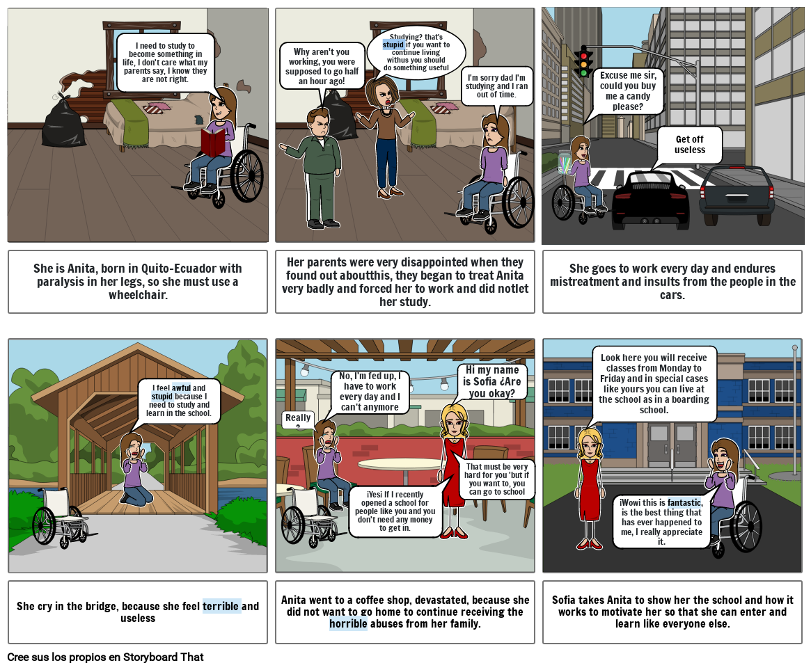 Comic Humans Rights Storyboard by 8f2525bd
