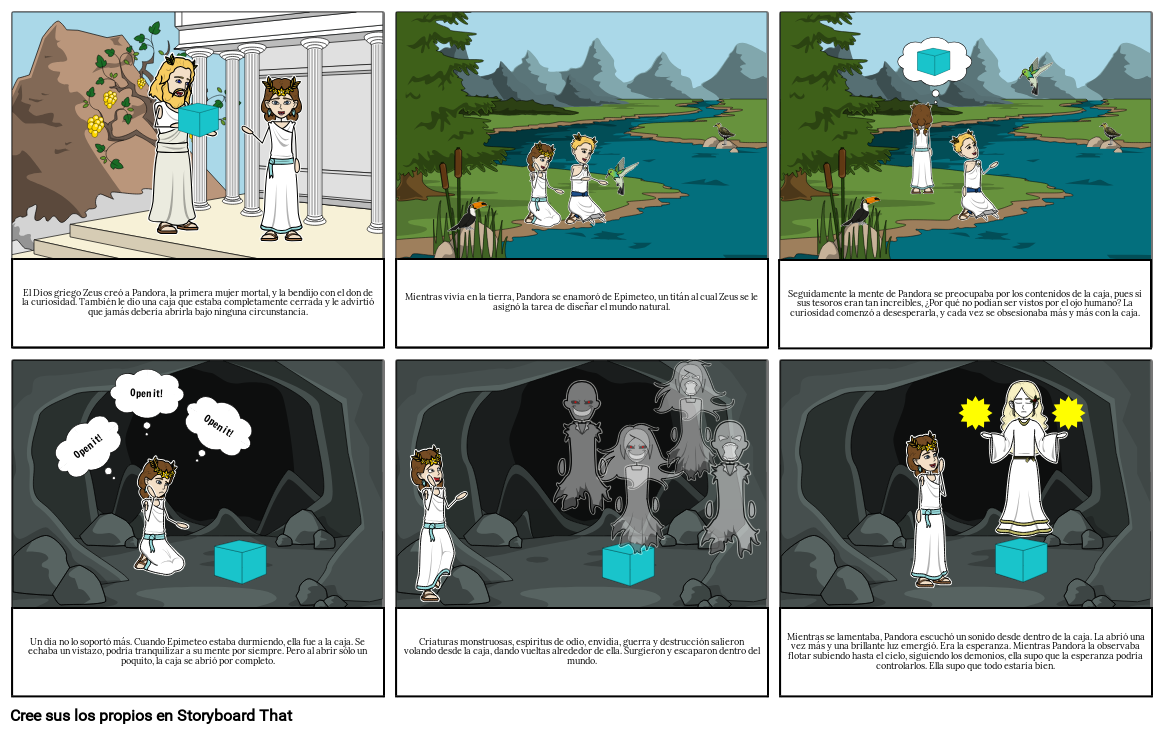 Pandora Box Storyboard por 8fa0a736
