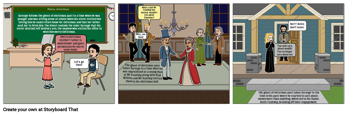 The christmas carol stave 2 Storyboard by 8fbc88c8