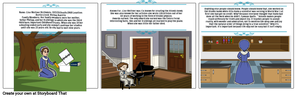 Lise Meitner The Amazing Storyboard por 9029ff22