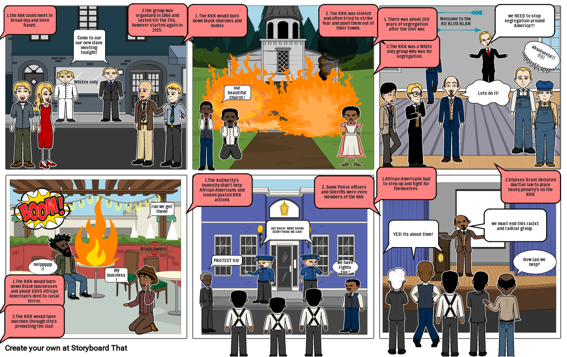 The Klu Klux Klan Storyboard por 902fdae5