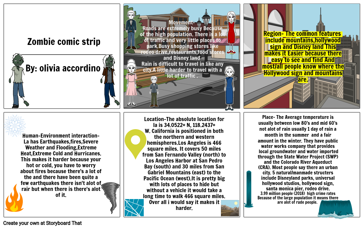 zombie comic Storyboard por 906b40c0