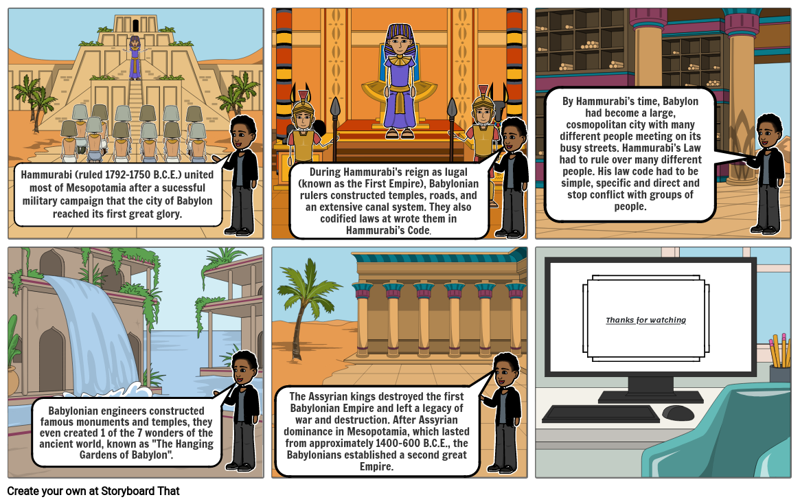 Babylonians Storyboard por 90c8ab21