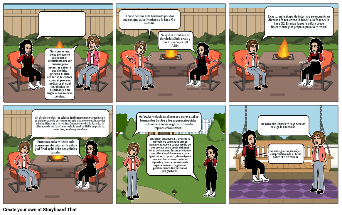 Ciclo celular Storyboard par 90d4da7a