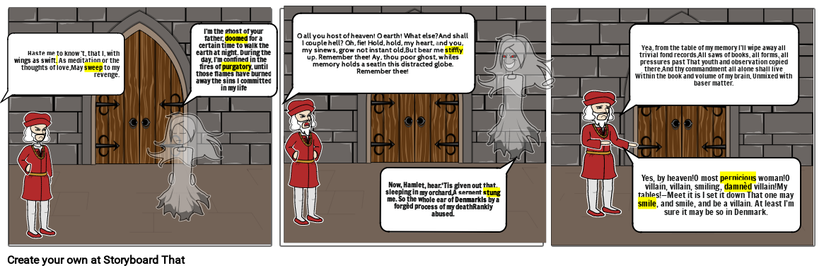 hamlet Storyboard by 90fc1999
