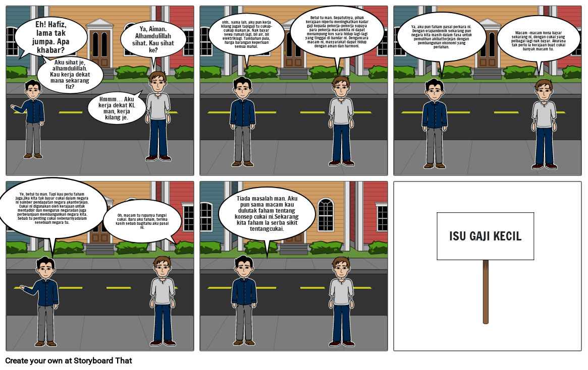 Dasar Fiskal (Gaji Kecil) Storyboard por 9109467d