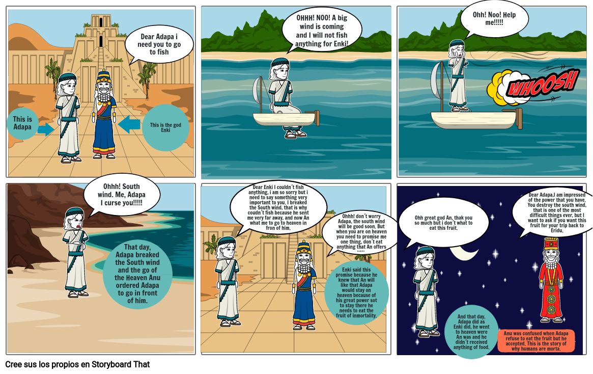 THE MYTH OF ADAPA Storyboard by 91107b1c