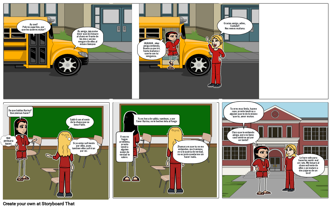 Historia en la escuela Storyboard by 91539a0b