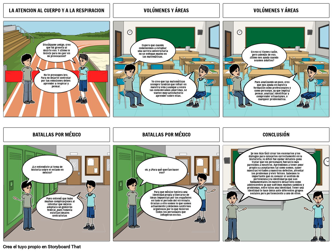 Proyecto transversal: "Mi identidad" 2 Storyboard