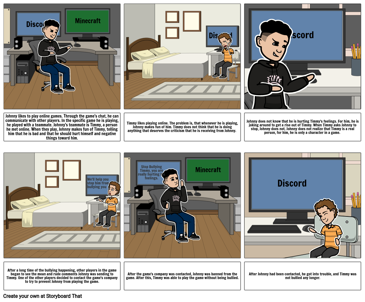 Cyberbullying Storyboard by 9160f751