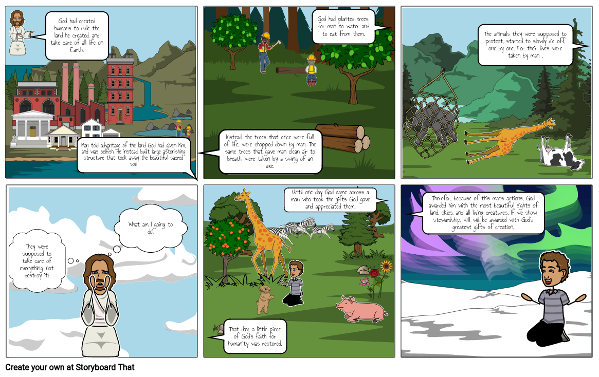 creation stories Storyboard por 91b39031