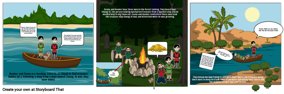 The Treasure in the Forest Storyboard by 91db6dd7