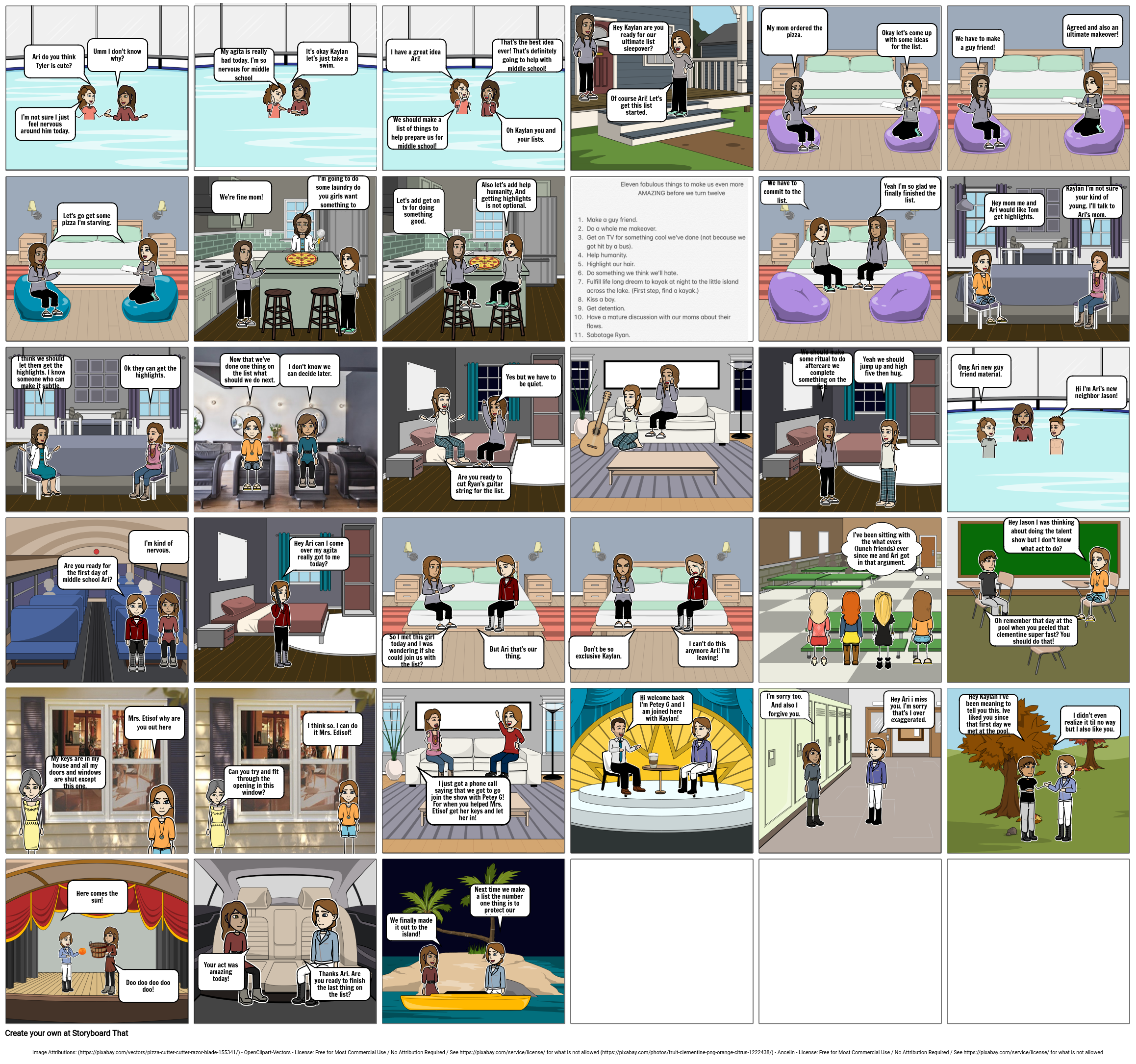 11 before 12 graphic novel Storyboard by 9223f43c