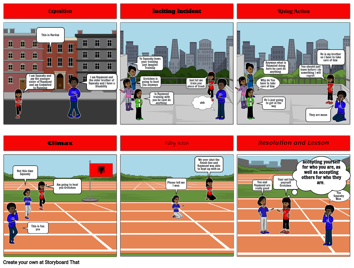 Raymonds run Storyboard por 9258142e
