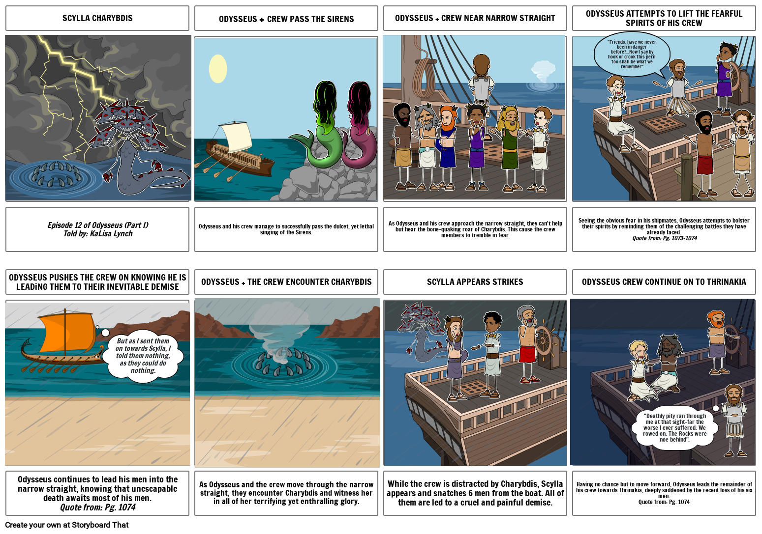 Scylla Charybdis Storyboard By 92796755