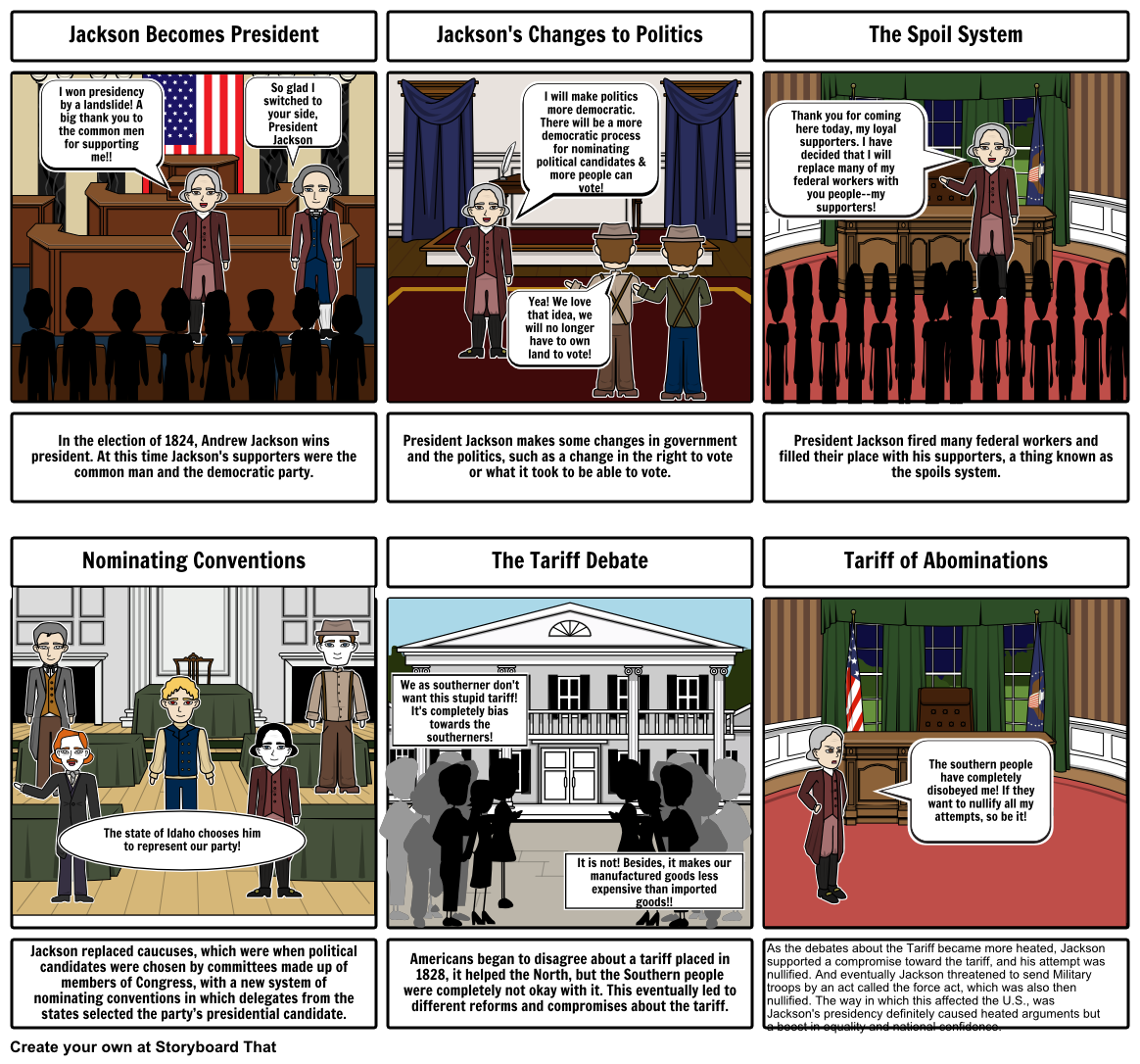 JACKSONIAN COMICS Storyboard por 927cc0da22503