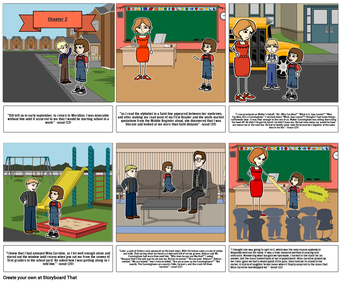 To Kill A Mockingbird Storyboard By 929411e9 To Kill A Mockingbird Storyboard By 929411e9