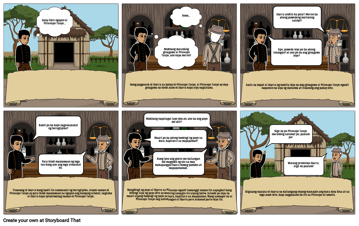 Noli Me Tangere Storyboard par 92ed20bd