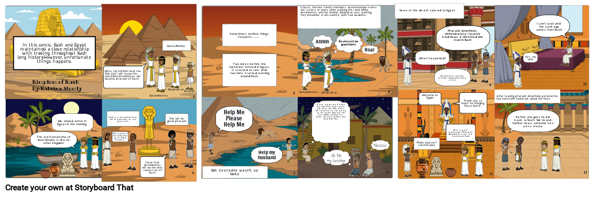 Ancient Egypt Storyboard by 9373f01d