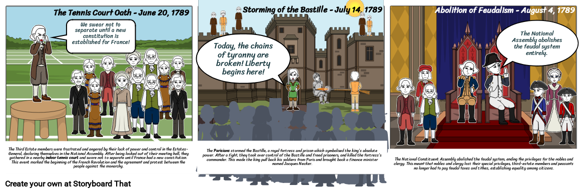 French Revolution Storyboard by 93808323