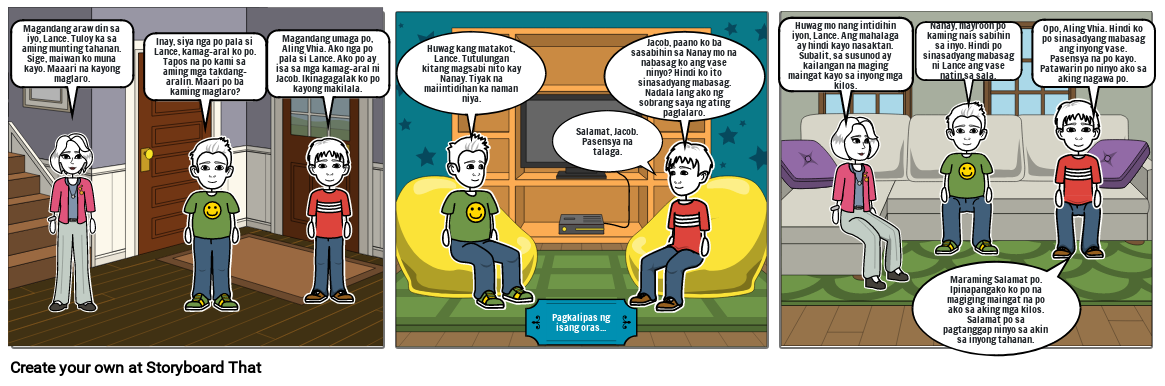 Magagalang na Pananalita Storyboard por 93931f95