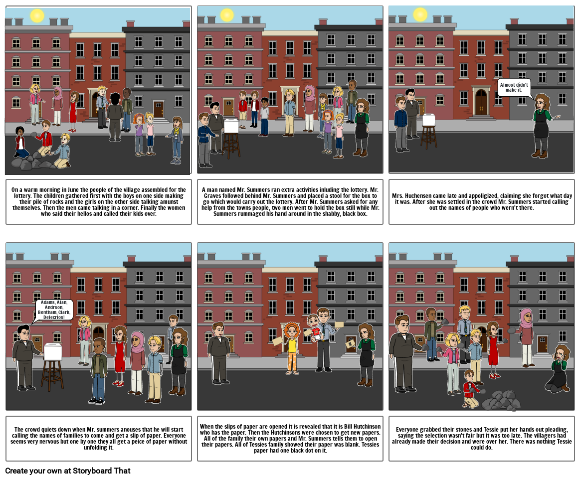 the lottery Storyboard por 93b5bd5a