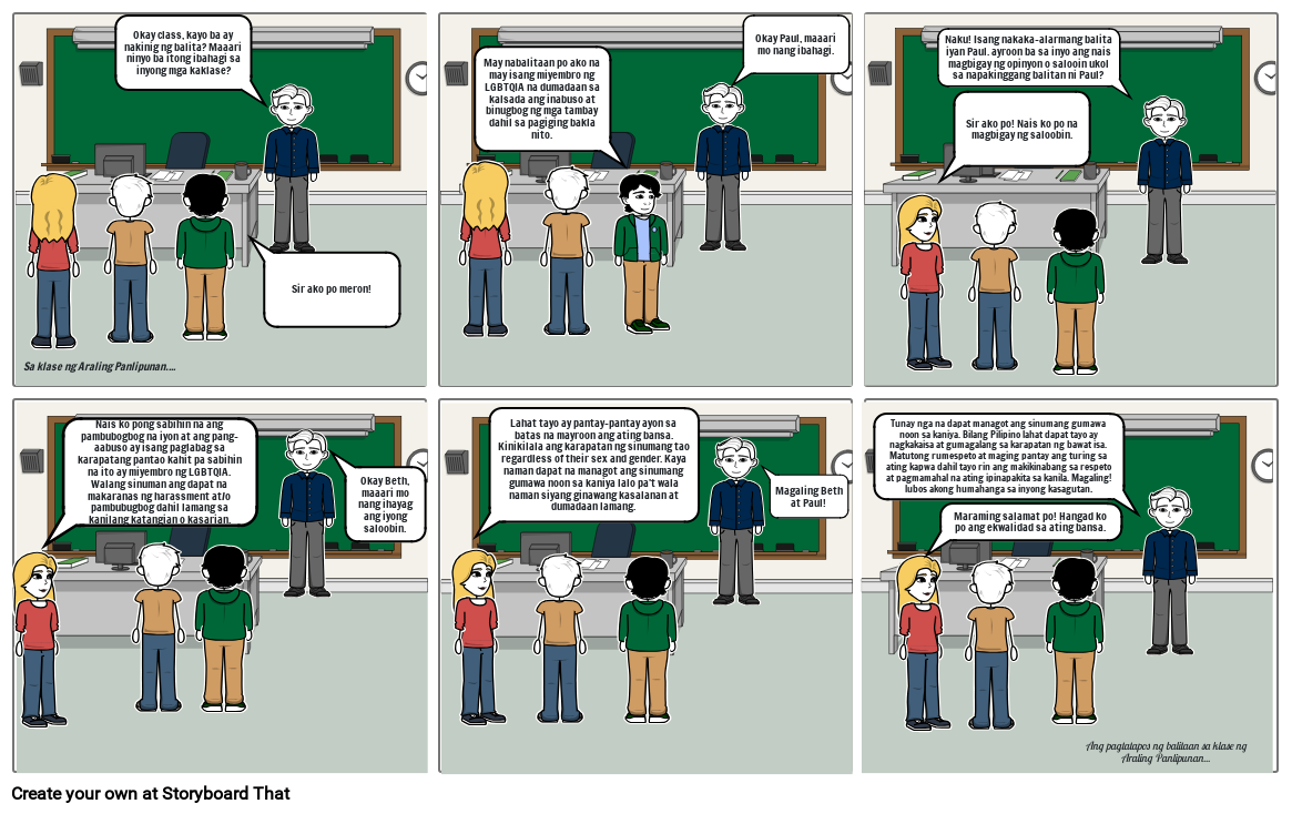karapatang pantao Storyboard by 93e68494