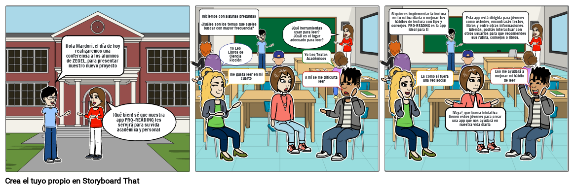 PRO READING - GRUPO 3 Storyboard by 94040044